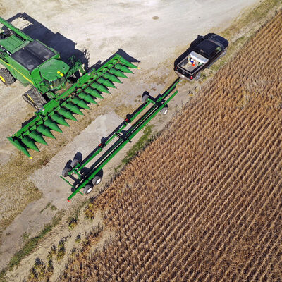 6 Wheel All Wheel Steer Header Transports - Unverferth Farm Equipment